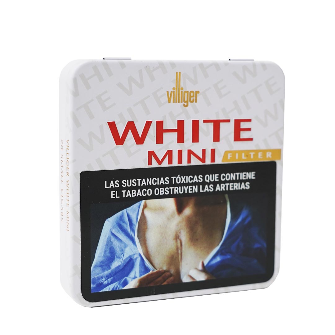 Villiger Mini Filter White x 20 – Alta Regalía
