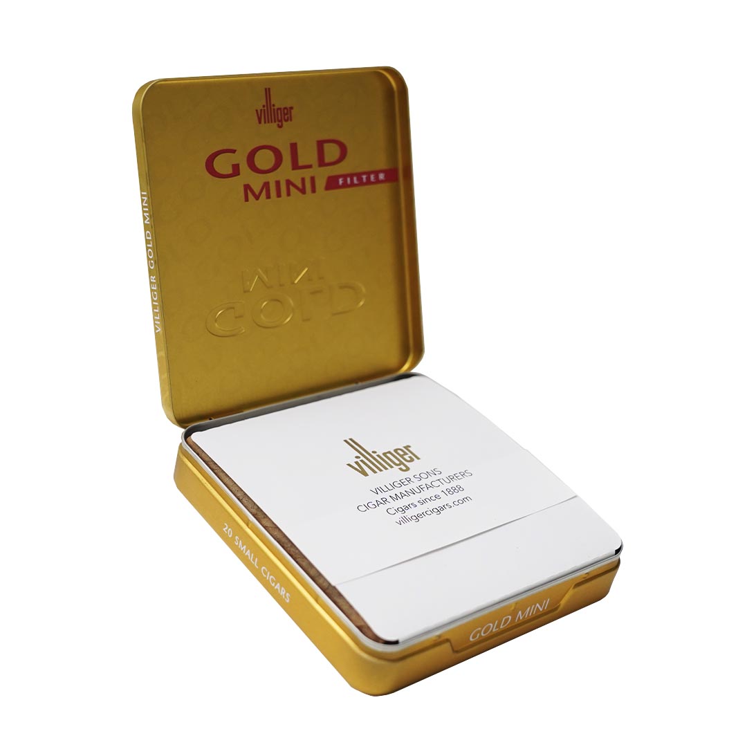 Villiger Mini Filter Gold x 20 – Alta Regalía